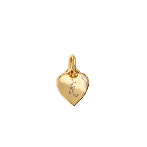 KAIZARIN Tiny Heart Yellow Pendant - Gold