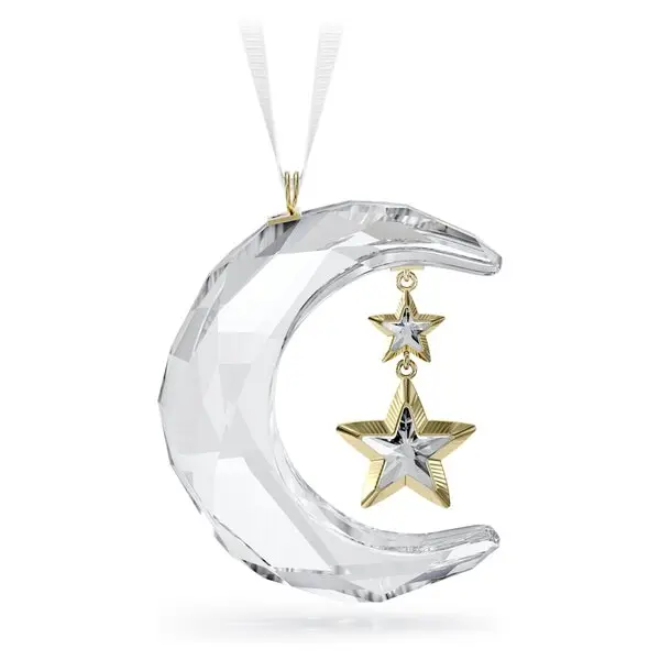 SWAROVSKI Holiday Magic Moon Ornament - White