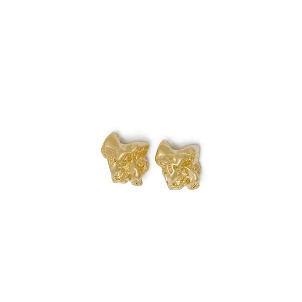 SHABELLA NYC Mini Crinkle Earring - Gold