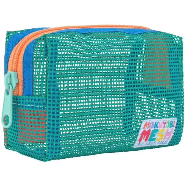 MOKUYOBI Spruce Mesh Chubby Zip Pouch - Green