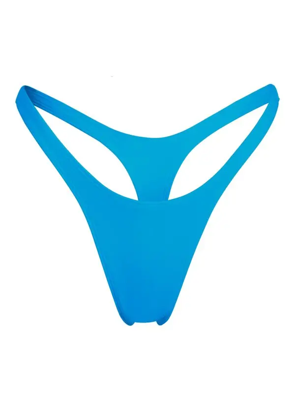 MINIMALE ANIMALE Nolita Thong Bikini Bottom Capri - Blue