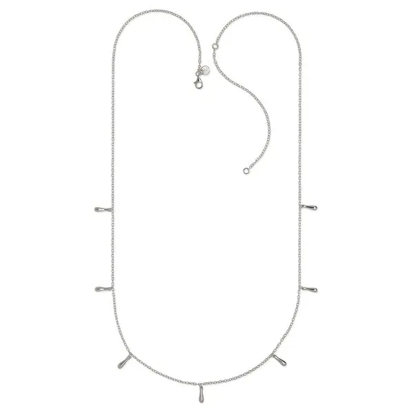 LUCY QUARTERMAINE Sterling Seven Drop Necklace - Silver