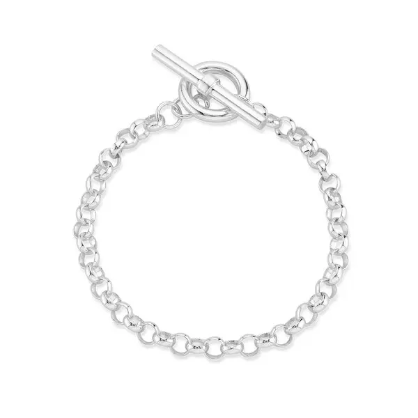 AUREE JEWELLERY Fernshaw Sterling T-bar Belcher Bracelet - Silver