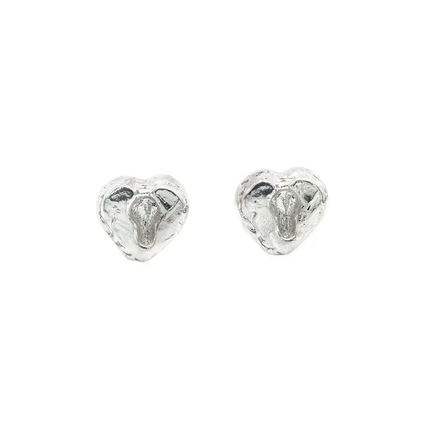 DE ROMS The Amor Vita Heart Earrings - Silver