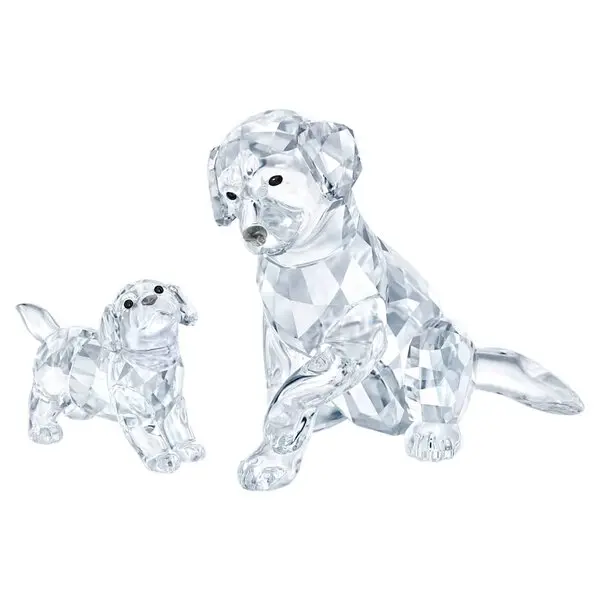 SWAROVSKI Peaceful Countryside Labrador Family - White