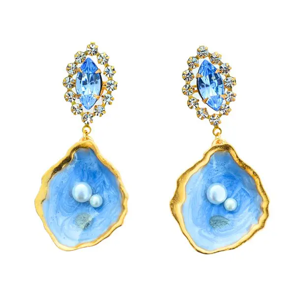 THE PINK REEF Pearl Oyster - Blue