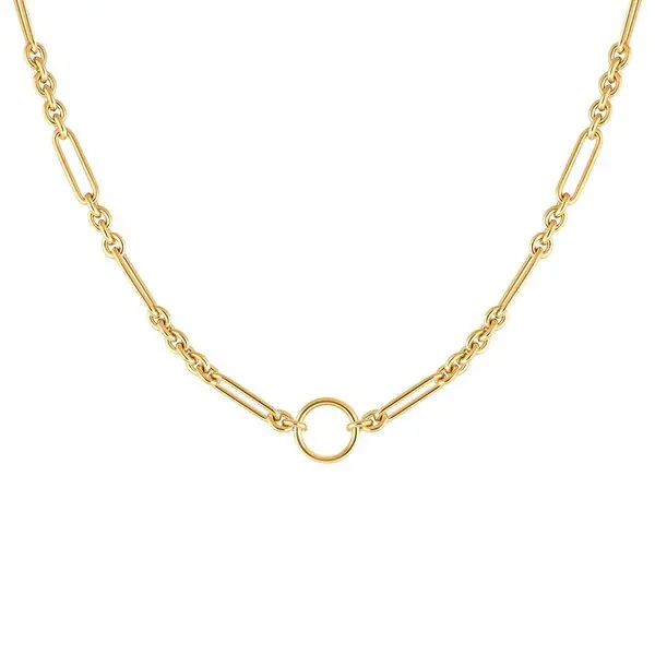 KARMA AND LUCK Chain Necklace – Minimalist Layering Jewelry – Celestial Ties - Gold