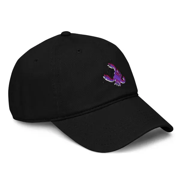 ANCHOR & CREW Scorpion Knittin' Up In The Wild Cotton Embroidered Cap - Black