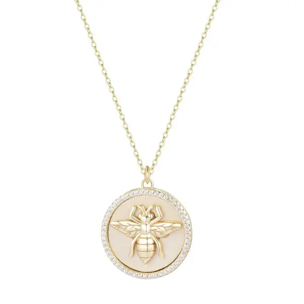KAMARIA Queen Bee Medallion Necklace - Gold