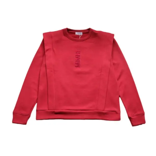 MIMHÍ MAISON Shoulder Pad Lauper Sweatshirt – Raspberry