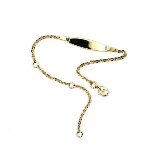 VICSTONENYC FINE JEWELRY Yellow Solid Id Bracelets