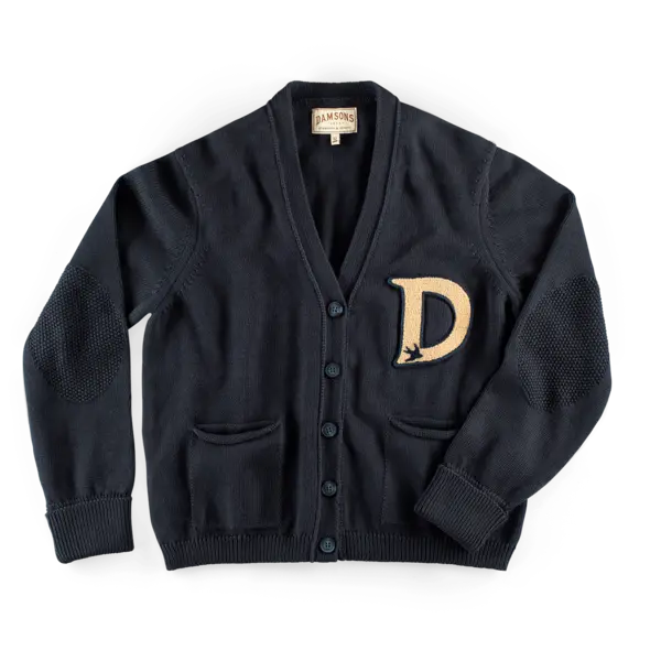&SONS TRADING CO Damsons College Cardigan Navy - Blue