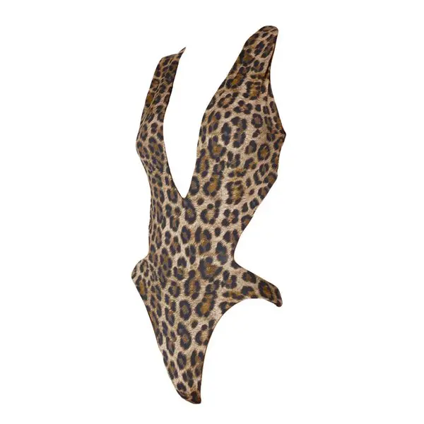 ROOM 24 Black / Brown Fanny One Piece Leopard - Black/brown
