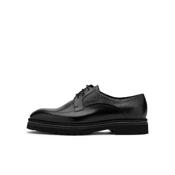 ILVI Jadira Buffalo- Deer Leather Daily Shoe - Black