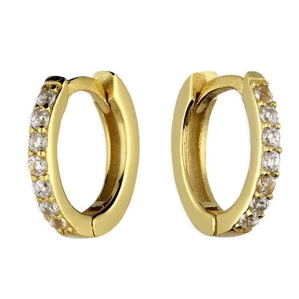 WARE COLLECTIVE Curve Huggie Earrings - Gold