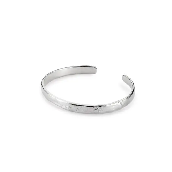 LULU AND BOO JEWELLERY Luna Slim Solid Sterling Cuff - Silver