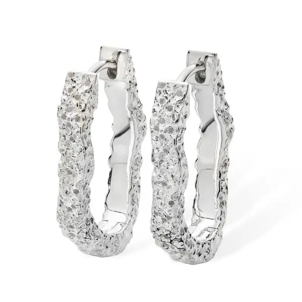 LUCY QUARTERMAINE Solid Sterling Small Hula Hoop Earrings - Silver