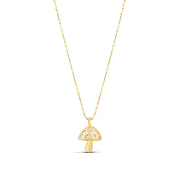 SHYMI Mushroom Charm Necklace - Gold