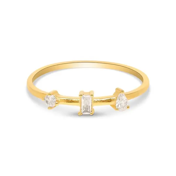ESTERAH Triple Stone Ring