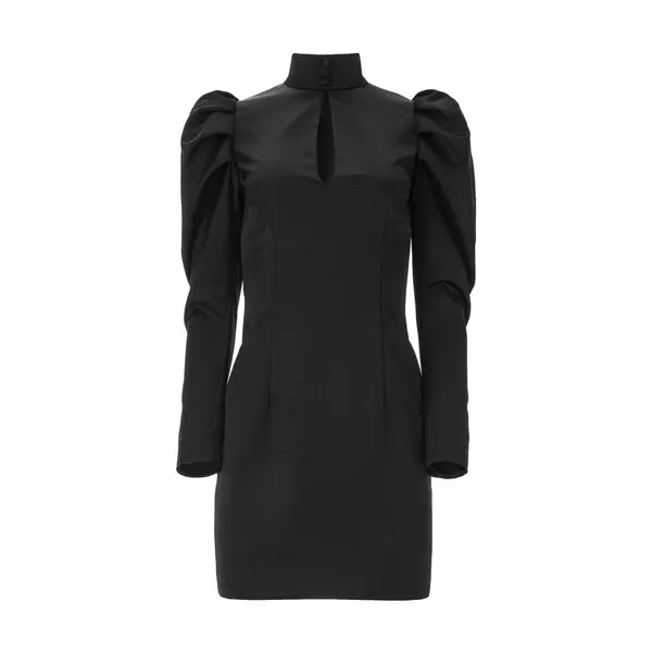 LITA COUTURE Icon Dress Silk Blend - Black