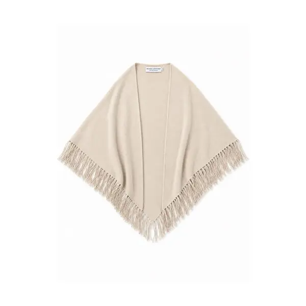 MAISON LOINTAINE Neutrals Claire Shawl Rice Apricot Pure Prestige Cashmere - Orange
