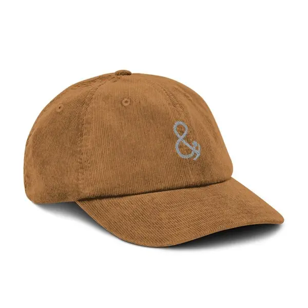 ANCHOR & CREW Camel Ampersand Signature Embroidered Corduroy Cap - Brown