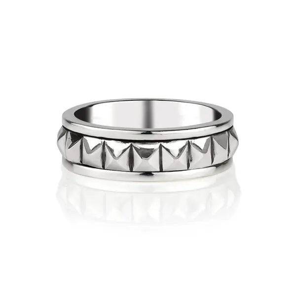 CHARLOTTE'S WEB JEWELLERY Pyramid Spinning Ring - Silver