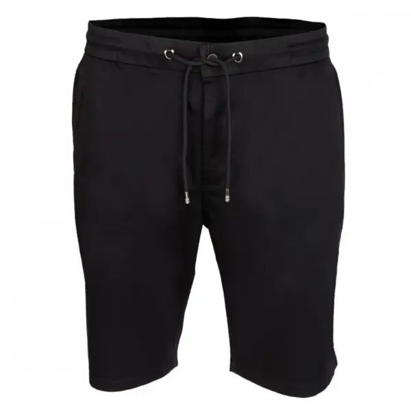 DAVID WEJ Plain Drawstring Shorts - Black