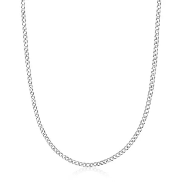 NIALAYA JEWELRY Cuban Link Chain In 3mm - Silver