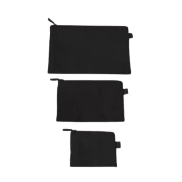 AUGUSTNOA Flat Pouch Set - Black