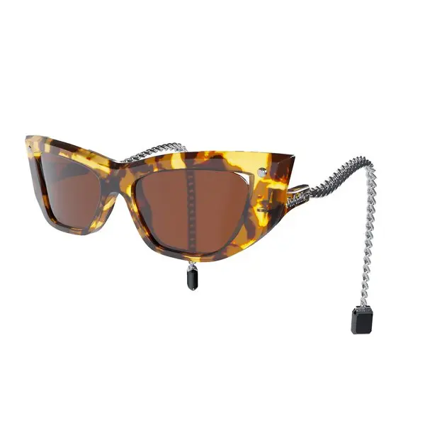 SABATINO Deluxe Frames Leopard Acetate Silver Gem - Gray