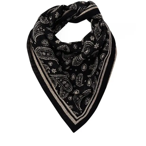 MOHAIR&ANGORA Mohair Foulard - Black
