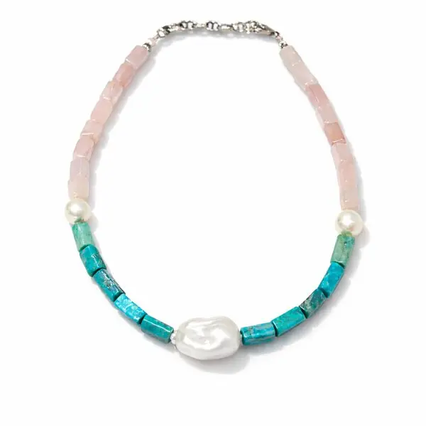 NINEMOO Harmonia Baroque Pearl Necklace - Blue