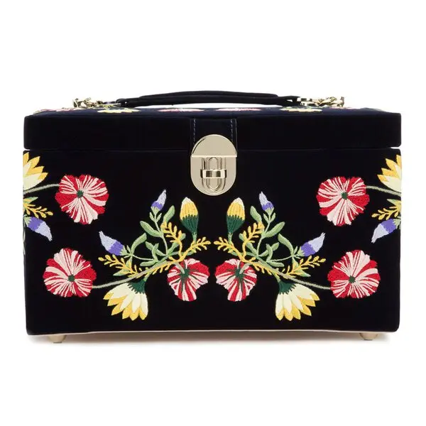 Wolf Zoe Medium Jewellery Box Indigo - Blue
