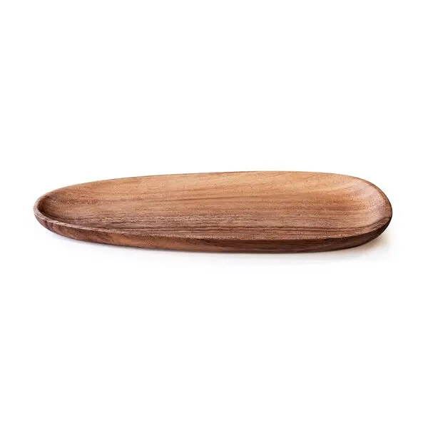 OHOM Forēe Acacia Wood Long Plate - Brown