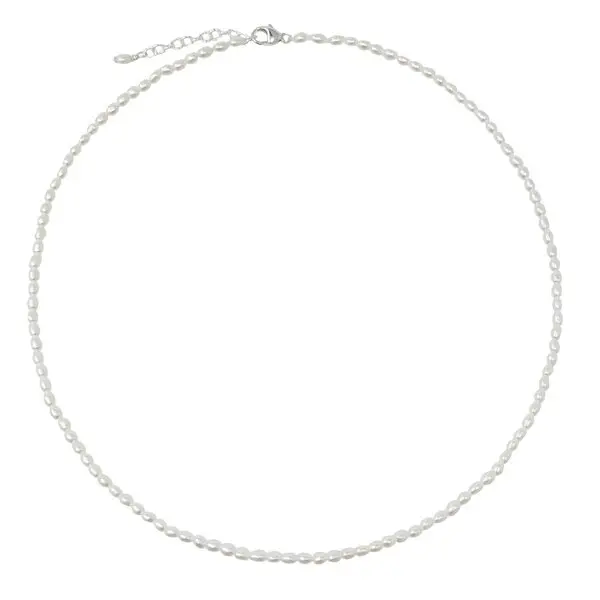 KIRI & BELLE Kira Seed Pearl Sterling Necklace - Silver