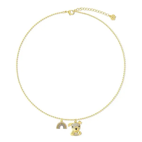 CLOUD HAVEN Sweet Pittie Pendant Necklace - Gold
