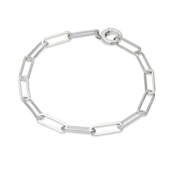 Grossé Platinum Plated Chain Bracelet, Series Gem Mix - Silver