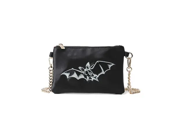 BELL HUTLEY Embroidered Bog Witch Bat Bag - Black