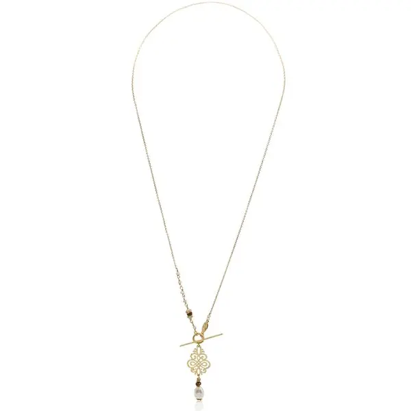 ATELIER PETITES PIERRES Jaipur Natural Gem Beaded Necklace - Gold