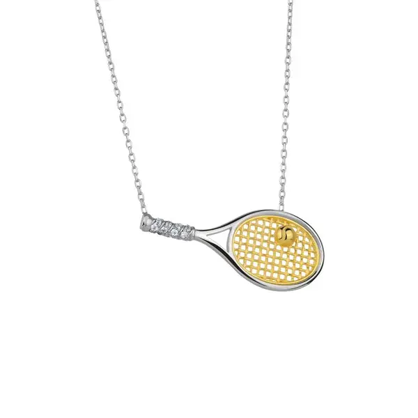 SPERO LONDON Sterling Tennis Racket Necklace - Silver