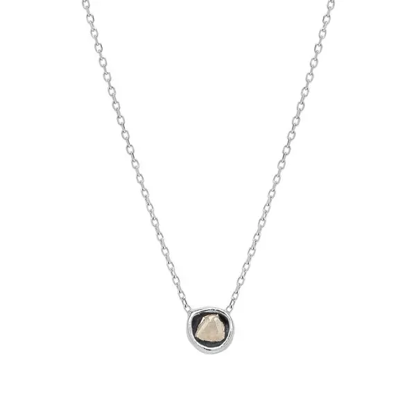 SPERO LONDON Sterling Raw Uncut Polki Diamond Necklace - Silver