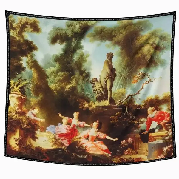 MAXJENNY Brown / Red Scarf Garden Royal - Brown/red