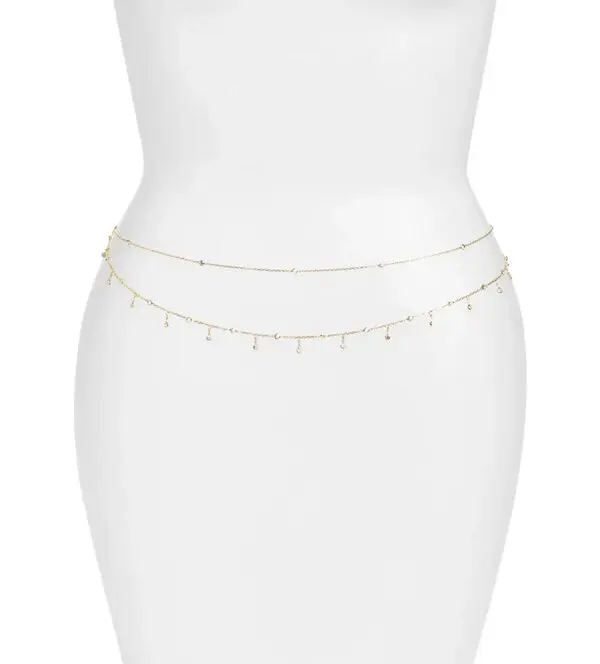 SHYMI Belly Double Chain - Silver