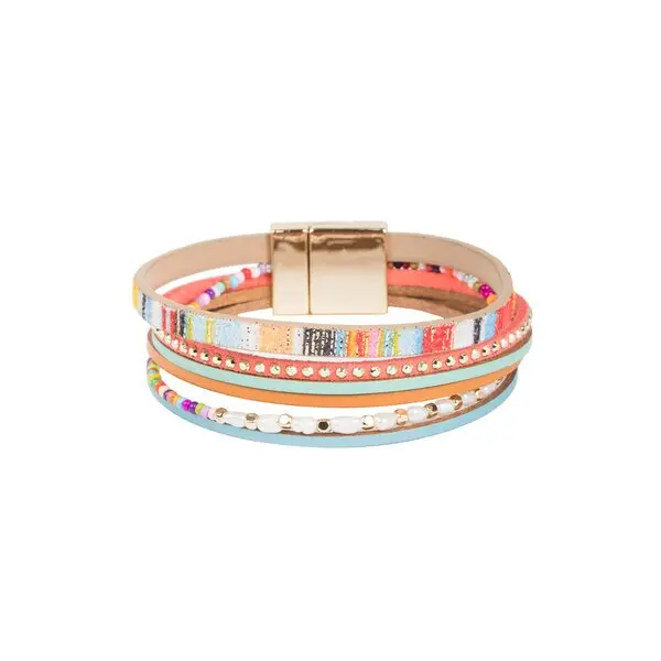 Saachi Curacao Beaded Light Multi Bracelet