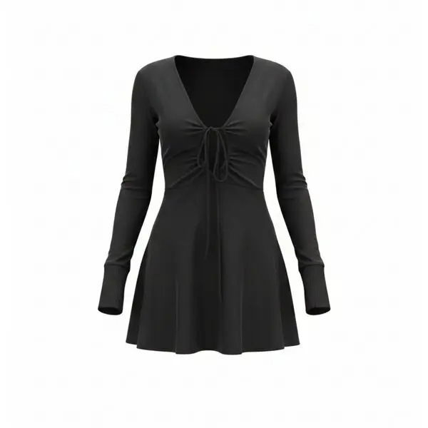 ALOMA STUDIO Améthyste Mini Dress - Black