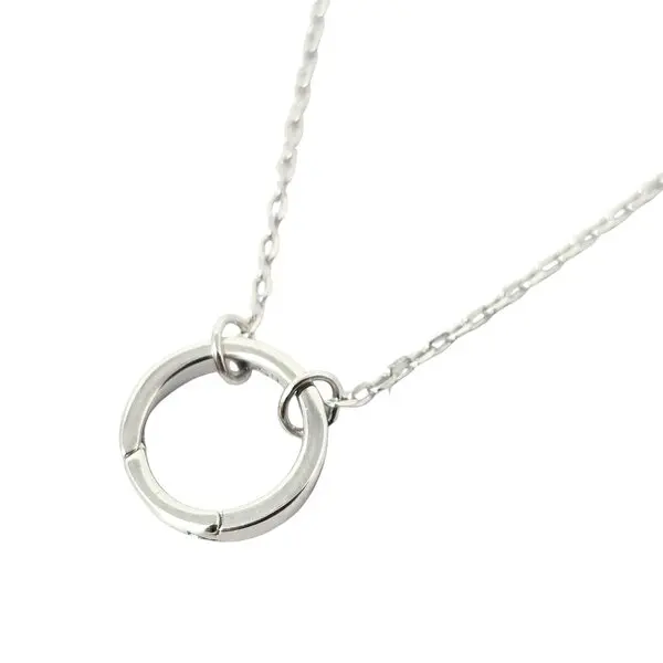 HARFI Sterling Necklace With Openable Spring Clasp - Silver