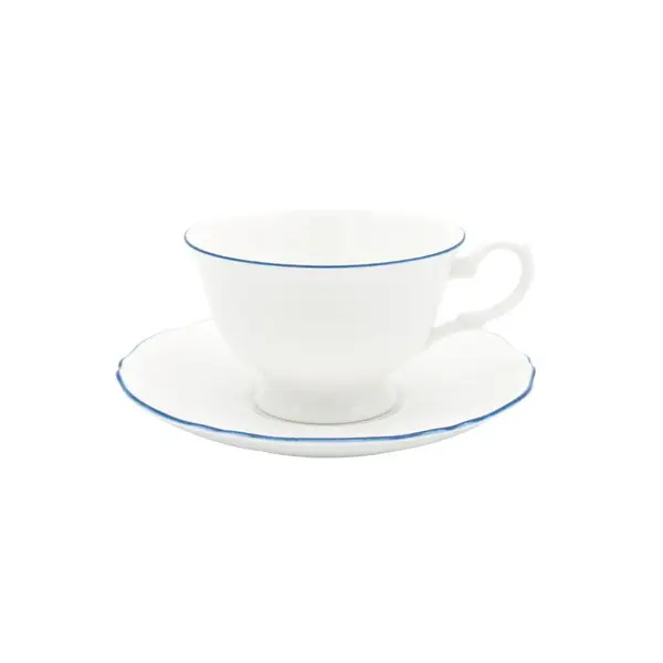 Twig New York Amelie Royal Tea Cup & Saucer - Blue