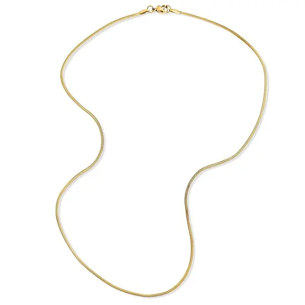 ELLIE VAIL JEWELRY Desi Herringbone Chain Necklace - Gold
