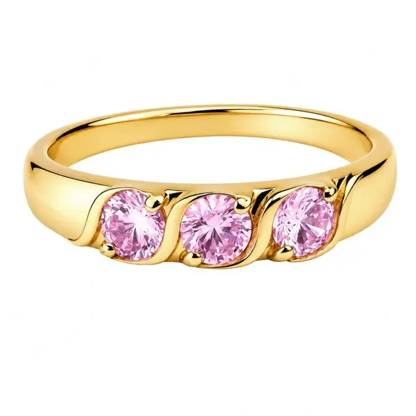 BELINDA JEWELZ Tourmaline Vintage Birthstone Ring - Pink